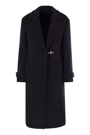 FAY Wool And Cashmere Coat - Blue