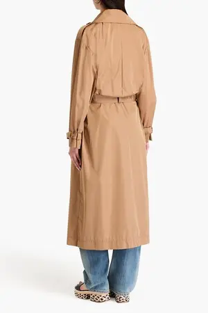 Alberta Ferretti Belted Shell Trench Coat