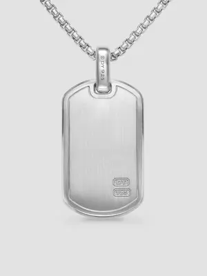 David Yurman Pyramid Tag In Sterling 35mm