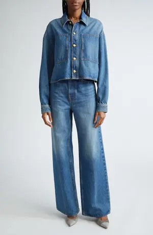 Ulla Johnson Bobbi Denim Jacket - Danube