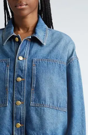 Ulla Johnson Bobbi Denim Jacket - Danube