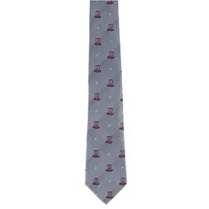 Trafalgar Uncle Sam Pride Silk Necktie - Silver