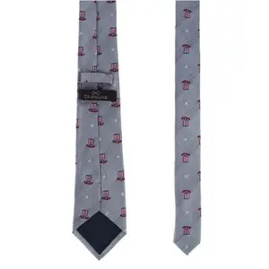 Trafalgar Uncle Sam Pride Silk Necktie - Silver