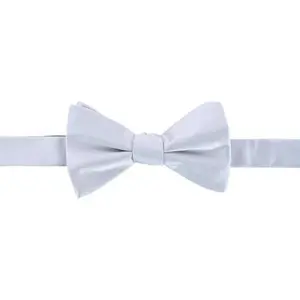 Trafalgar Sutton Silk Brace And Bow Tie Set - Silver