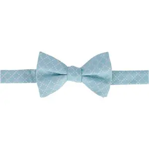 Trafalgar Rowan Geometric Pattern Bow Tie - Light Blue