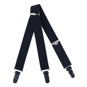 Trafalgar Sutton Elastic Shirt Garters - Black