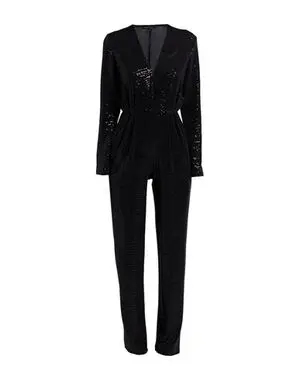 Maje Jumpsuit In Polyamide, Polyester, And Elastane - Black