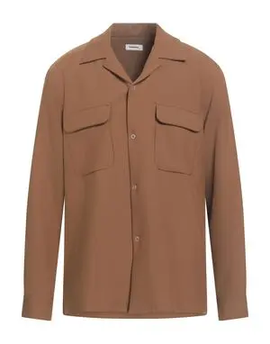 Sandro Shirt Camel Size Polyester, Viscose, Elastane - Beige