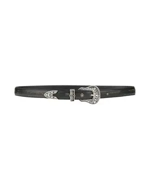 Sandro Leather Belt With Appliqués - Black