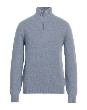 Fedeli Turtleneck Azure Size Wool, Cashmere