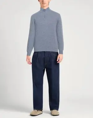 Fedeli Turtleneck Azure Size Wool, Cashmere
