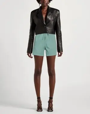 Pinko High-waisted Elasticized Waist Shorts - Green