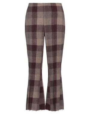 Erika Cavallini Flared Tweed Pants - Plum