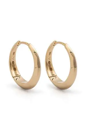 Lizzie Mandler 18kt Yellow Crescent Hoop Earrings - Gold