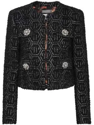 Philipp Plein Monogram Tweed Jacket