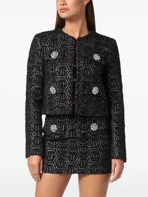 Philipp Plein Monogram Tweed Jacket