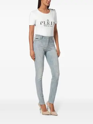 Philipp Plein Monogram High-waisted Jeggings