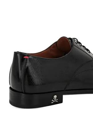 Philipp Plein Monogram Leather Derby Shoes