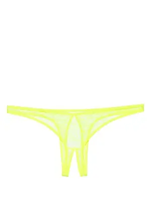 MAISON CLOSE Flashback Néon Open Briefs - Yellow