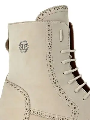 Philipp Plein Nubuck Leather Boots