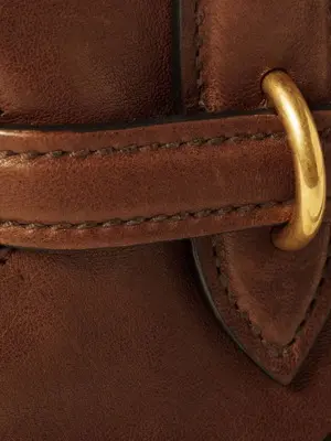 Miu Miu Aventure Leather Shoulder Bag - Brown