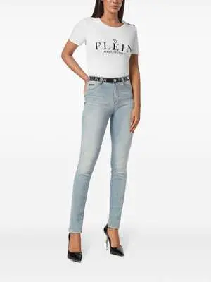 Philipp Plein High-waisted Jeggings - Blue