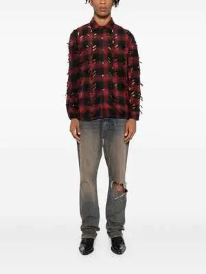 JUNTAE KIM Laser-slashed Shirt - Red