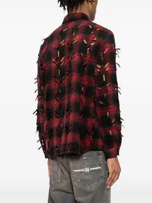 JUNTAE KIM Laser-slashed Shirt - Red