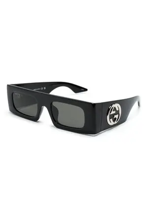 Gucci Double G Rectangular Sunglasses