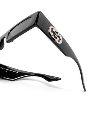 Gucci Double G Rectangular Sunglasses