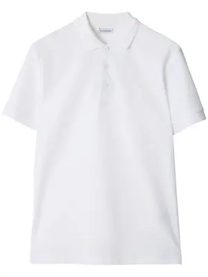 Burberry Cotton Polo Shirt - White