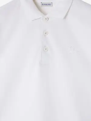 Burberry Cotton Polo Shirt - White