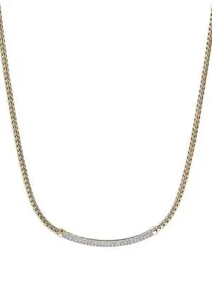 John Hardy 14kt Yellow Jh Essential Diamond Necklace - Gold