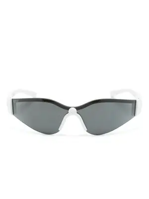 Gucci Interlocking G Shield Sunglasses - White