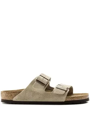 BIRKENSTOCK Arizona Suede Sandals - Neutrals