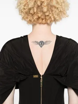 RHEA COSTA Ruched Taffeta Top
