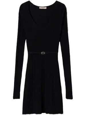 TWINSET Ribbed-knit Mini Dress
