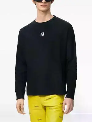 Loewe Cotton Sweater - Black