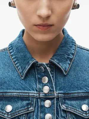 Alexander Wang Trucker Denim Vest