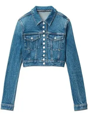 Alexander Wang Shrunken Denim Jacket