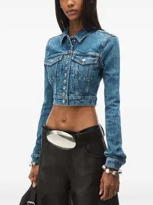 Alexander Wang Shrunken Denim Jacket