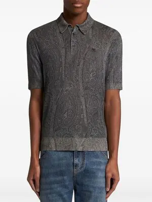 Etro Paisley-print Polo Shirt