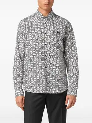 Philipp Plein Monogram-print Shirt