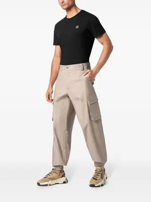 Philipp Plein Long Cargo Trousers - Neutrals