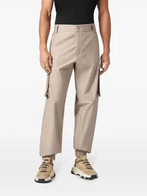 Philipp Plein Long Cargo Trousers - Neutrals