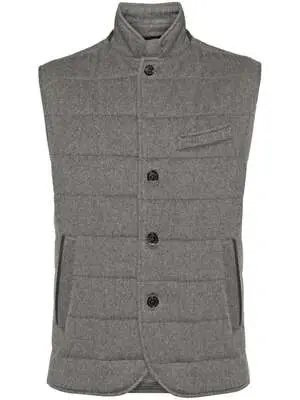 N.peal Button Detailed Vests For Men