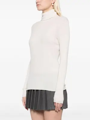 N.peal Roll-neck Cashmere Sweater - Neutrals