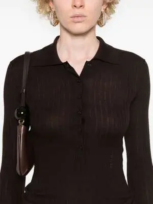 Attico Logo-appliqué Sweater - Brown