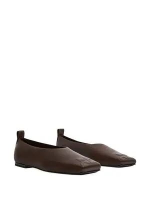 COURREGES Leather Loafers - Brown