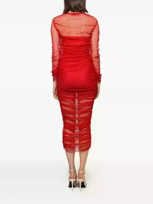 ATU BODY COUTURE Fishnet-design Midi Dress